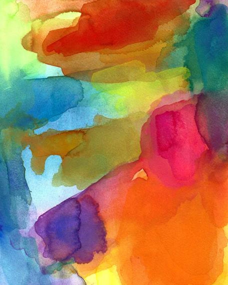Art Print Abstract Watercolor 16 X 20 Our Story - Etsy Art Print Abstract Watercolor 16 X 20 Our Story - Etsy