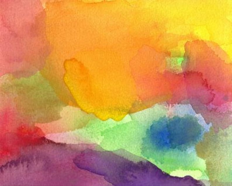 Art Print Abstract Watercolor Paradise - Etsy Art Print Abstract Watercolor Paradise - Etsy