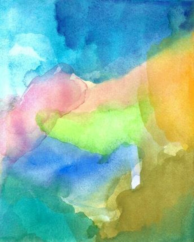 Art Print Abstract Watercolor Wonder | Etsy Art Print Abstract Watercolor Wonder | Etsy