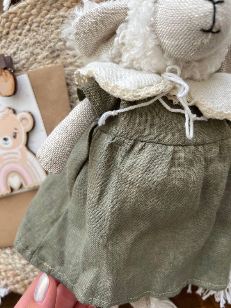 Ragdoll Sheep Plush Toy, Handmade Sheep Doll, Rag Hanmade Doll, Organic ...