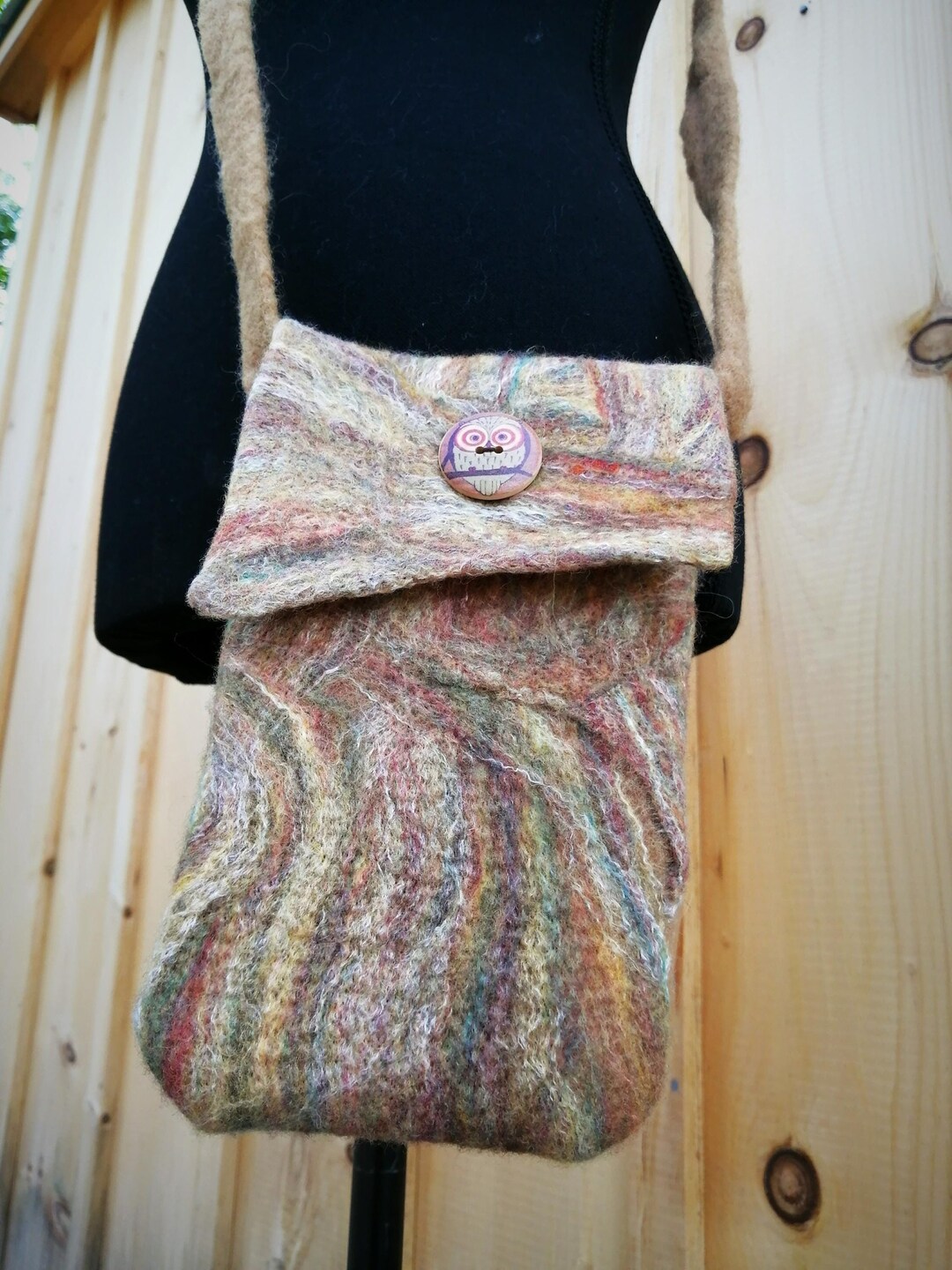 Handmade Felted Wool & Silk Purse - Etsy
