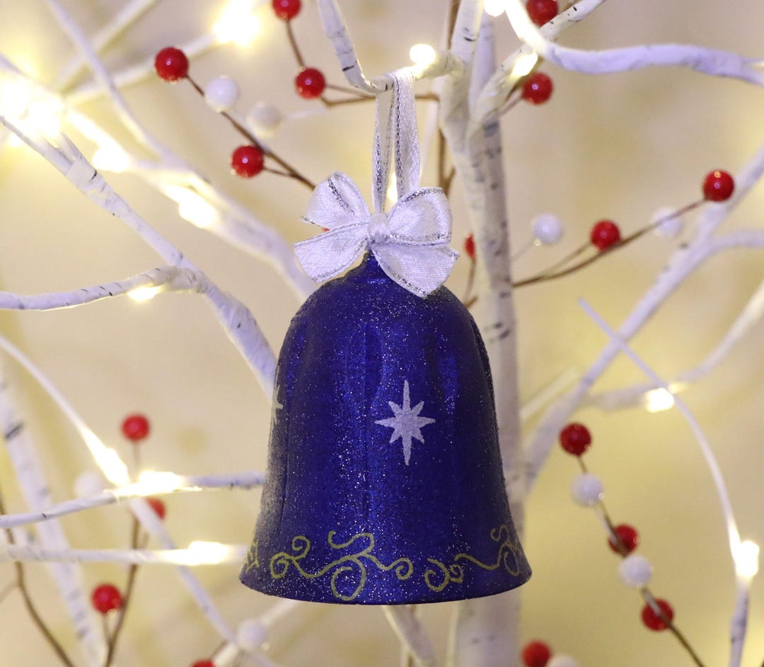 Christmas Star Bell With Scroll Design - Etsy