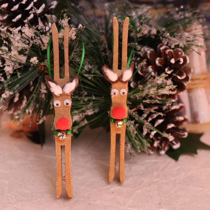 Clothespin Reindeer - Etsy