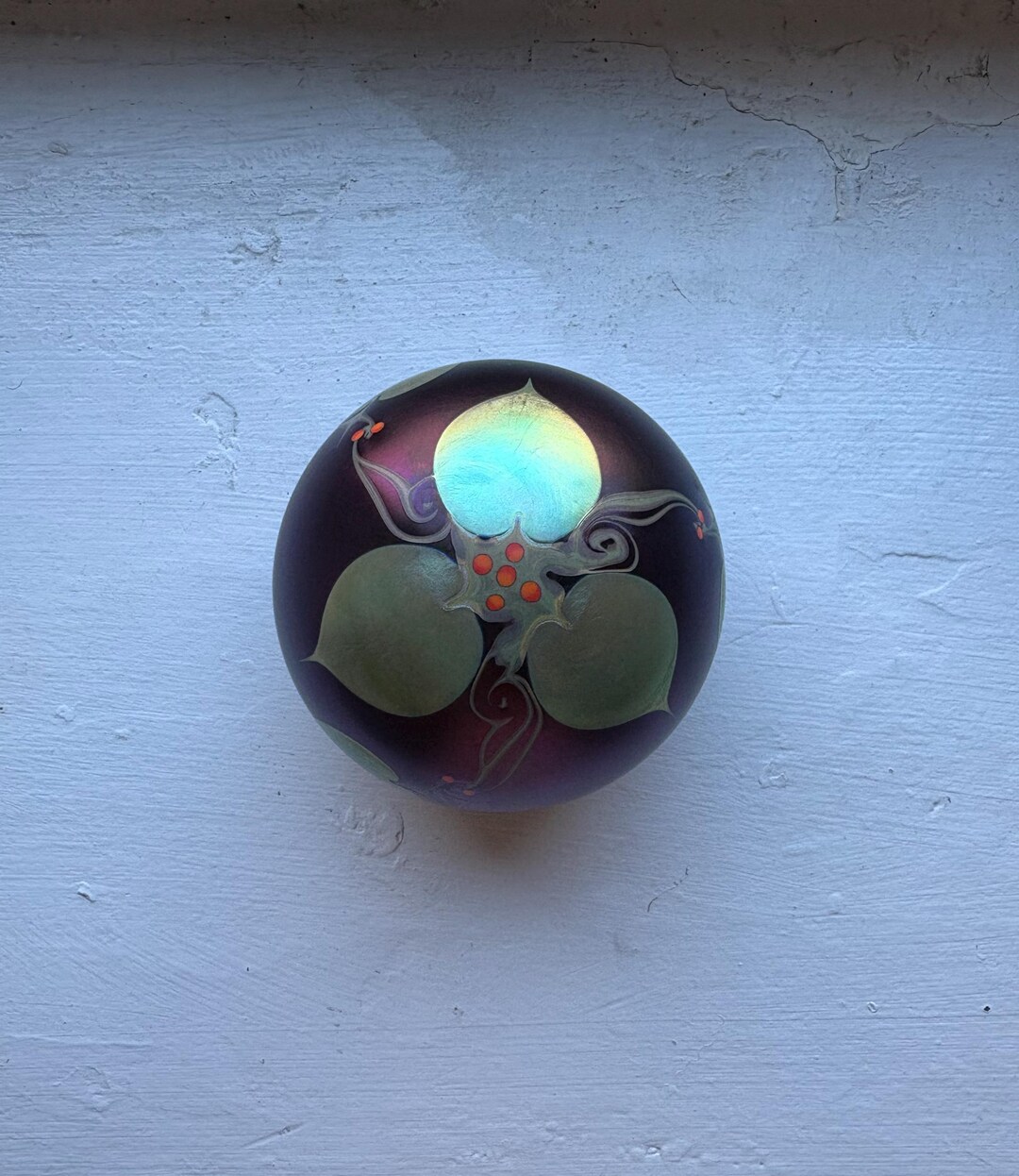 Art Glass Paperweight by Stuart Abelman - Rare Vintage Collectible 1982 ...