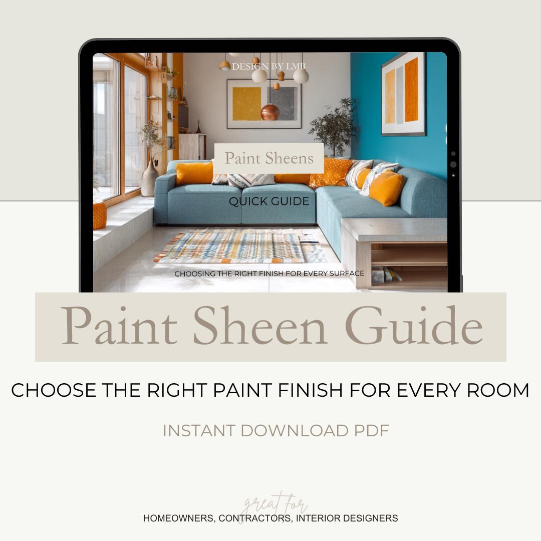 Paint Sheen Quick Guide | Printable Paint Finish Chart | Wall & Trim ...