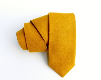Mustard Yellow Tie - Etsy