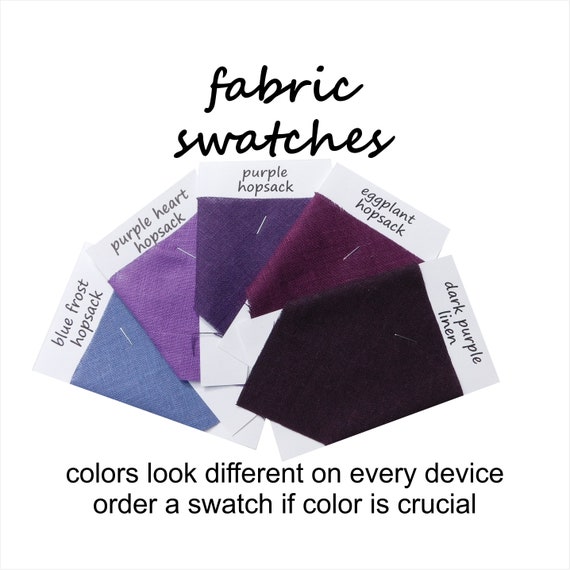 Fabric Sample Swatches Purple Shades Dark and Lite Purples | Etsy