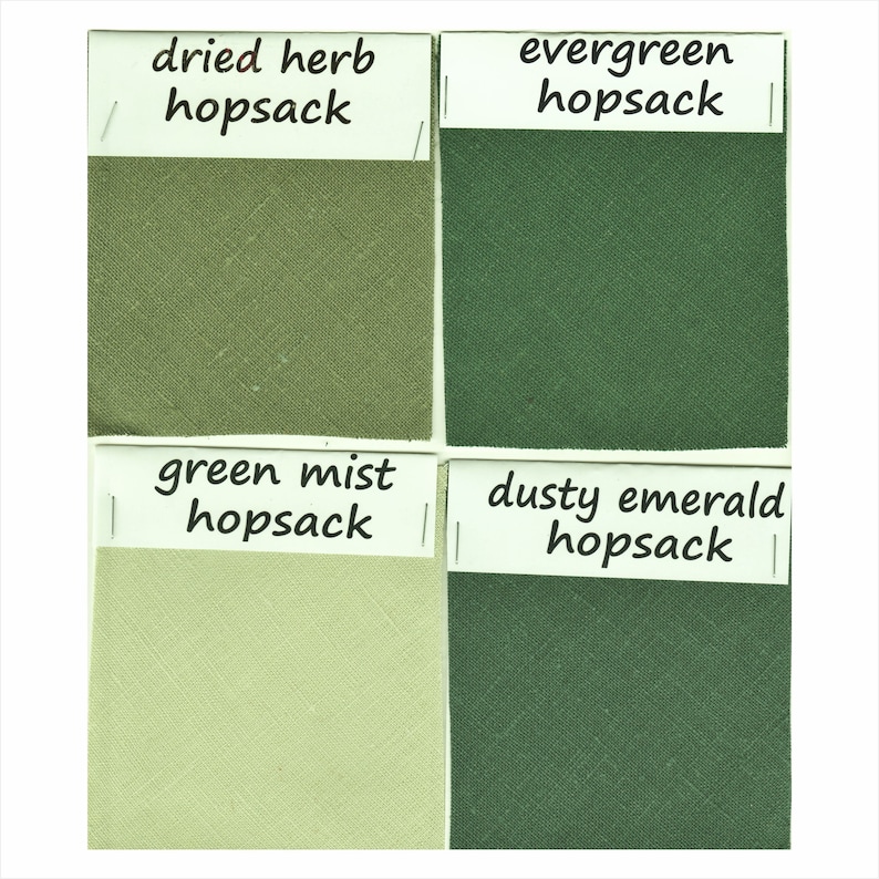 Shades of Greens Hopsack Textured Linen Mens Necktie for Adults - Etsy