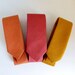 Hopsack Linen Neckties Autumn Colors Harvest Gold Paprika - Etsy