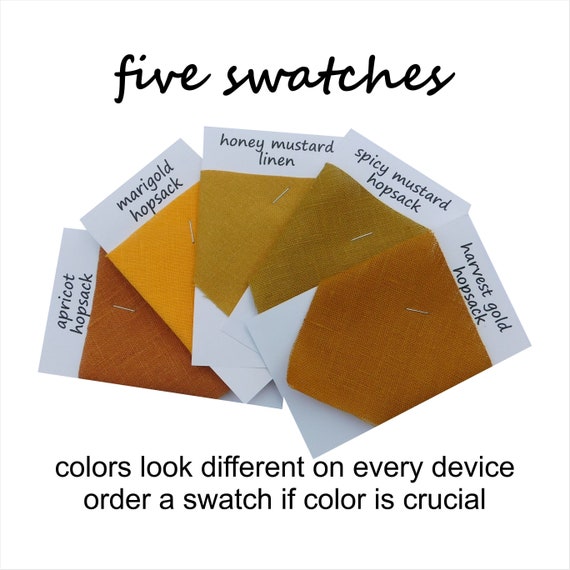 Set of Five Sample Swatches You Choose. - Etsy