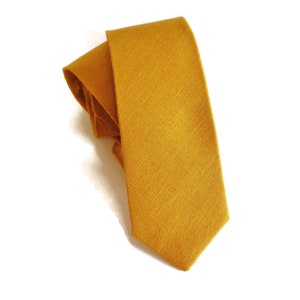Hopsack Linen Neckties Autumn Colors Harvest Gold Paprika - Etsy