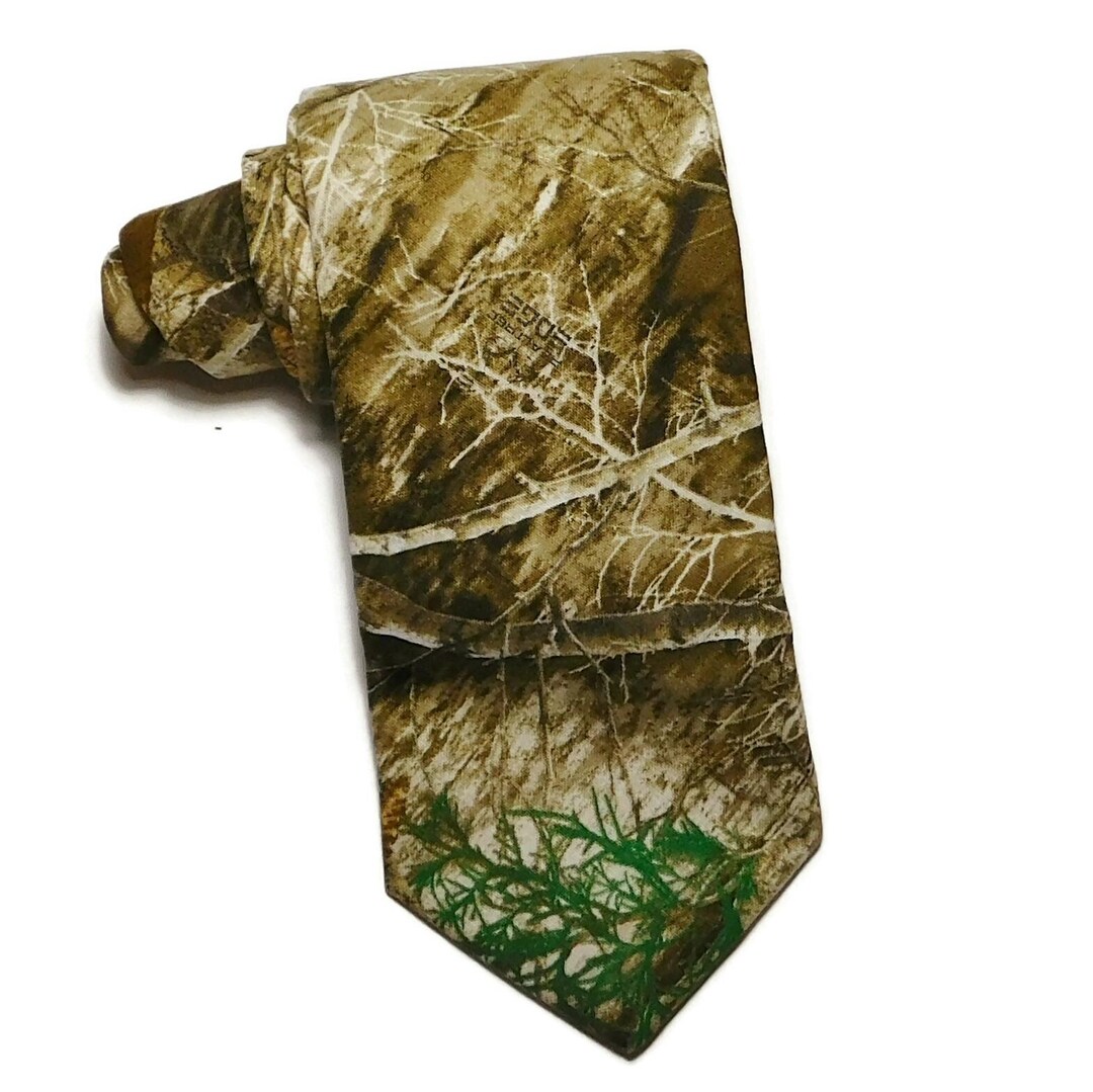 Realtree Edge Cotton Mens Necktie for Adults With Pocket Square Option ...