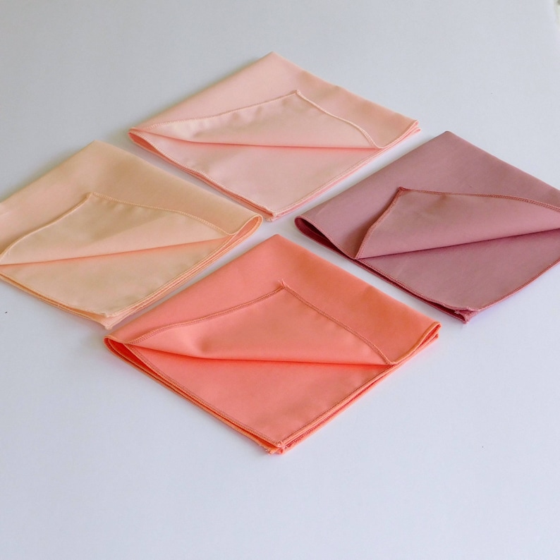 Pink Pocket Squares Blush Pink Petal Pink Mauve Pink Pink - Etsy