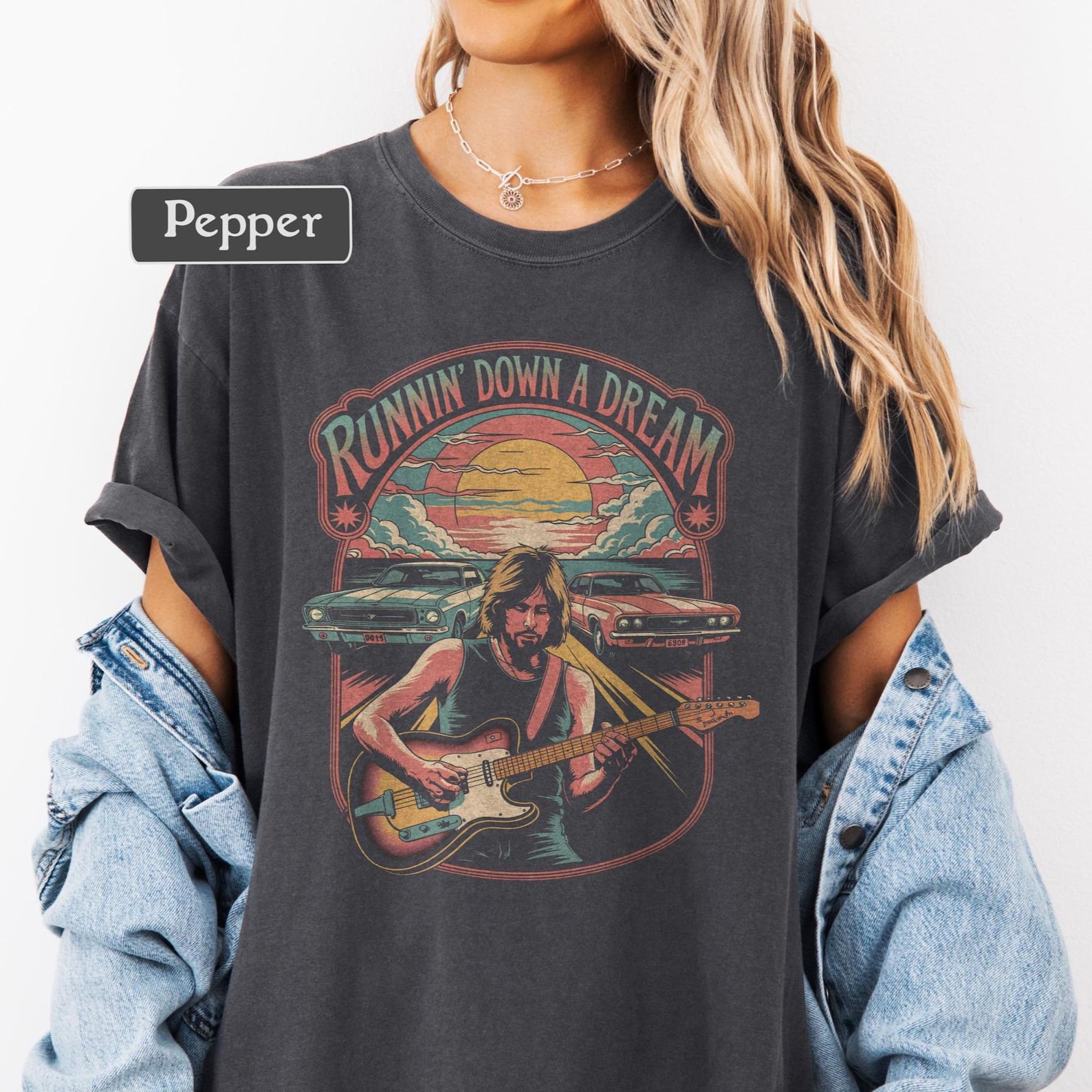Classic Rock Shirt - Vintage Rock Legend Tee – Retro Guitarist Graphic ...