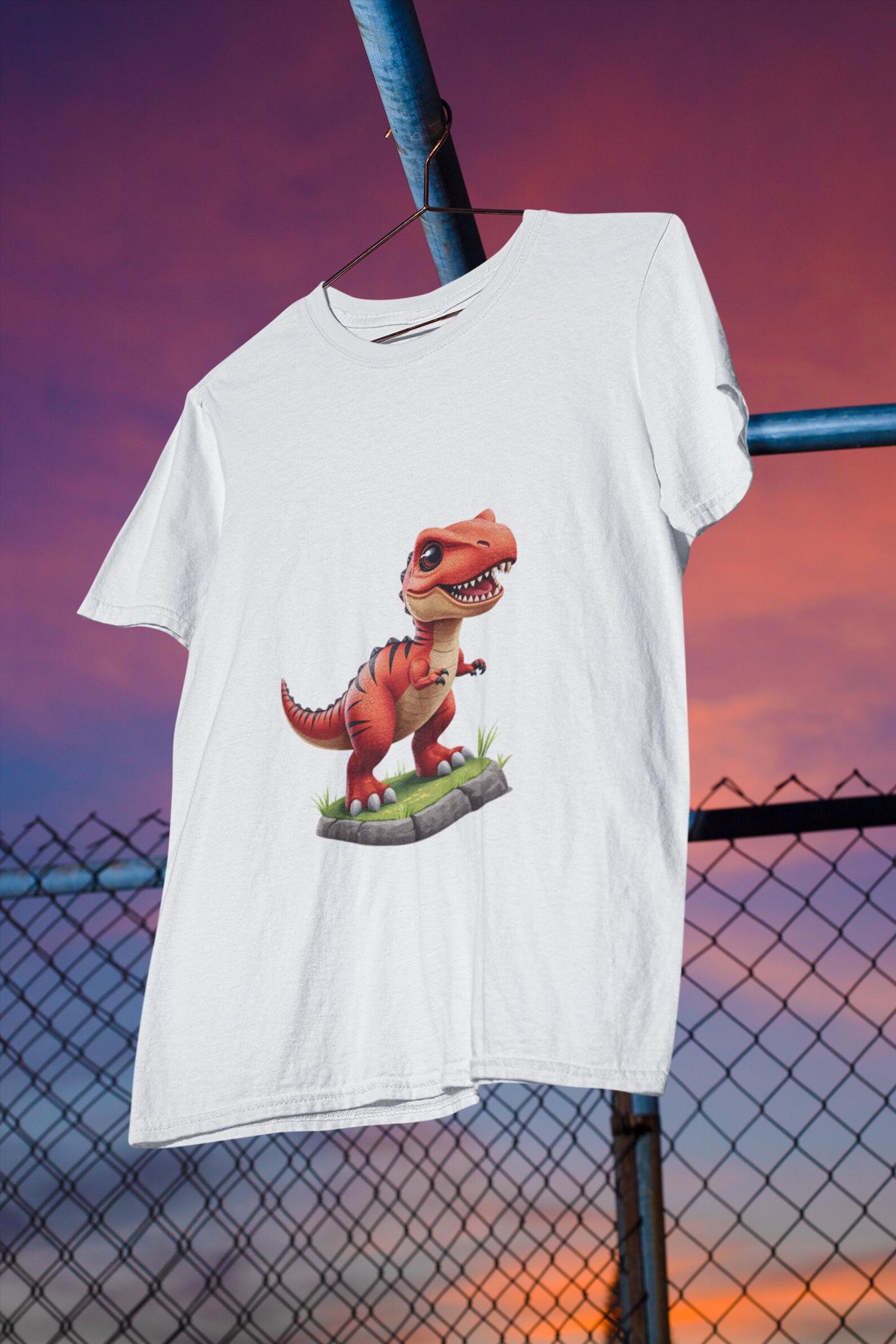 Red Cartoon Baby T-rex PNG | Cute Dinosaur Digital Design (4096x4096 Px ...