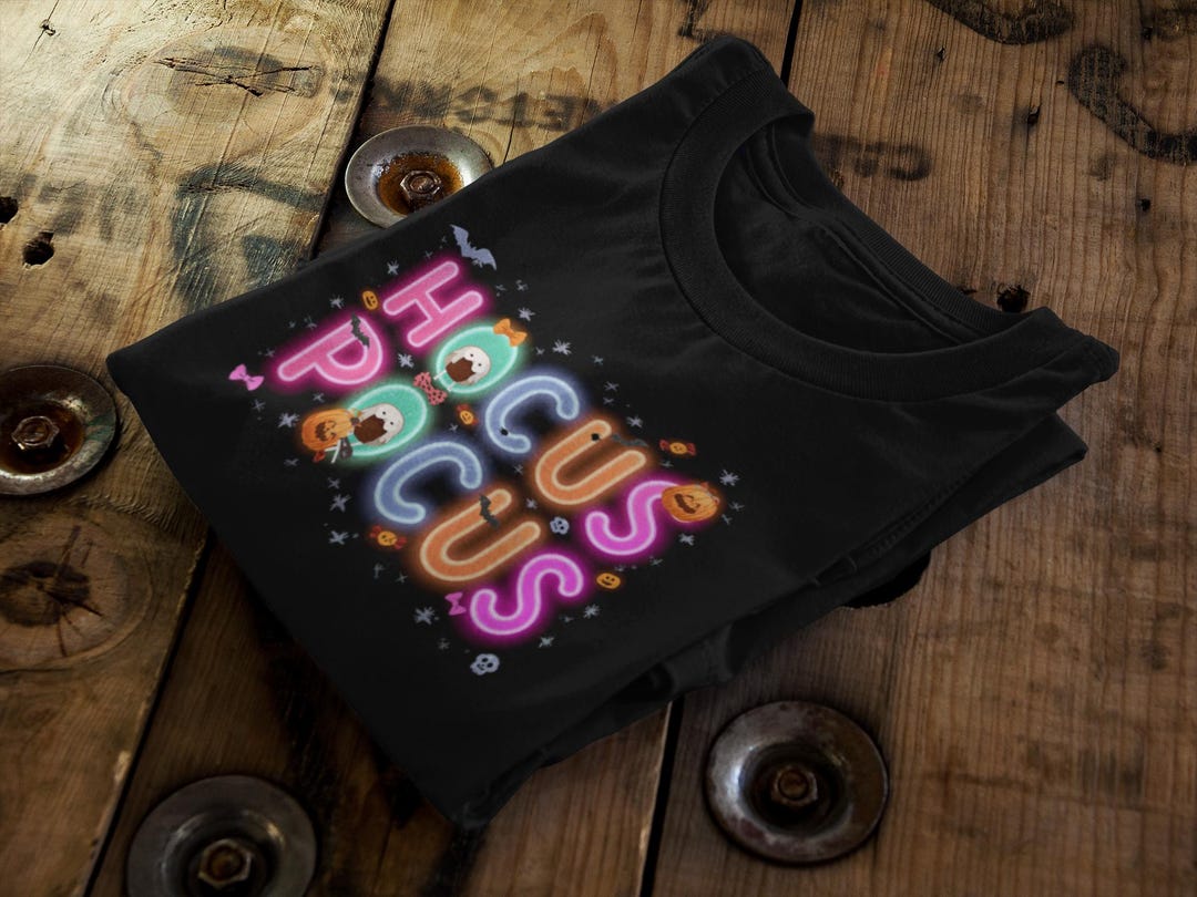 Hocus Pocus PNG, Neon Halloween Shirt Design (digital Download) - Etsy