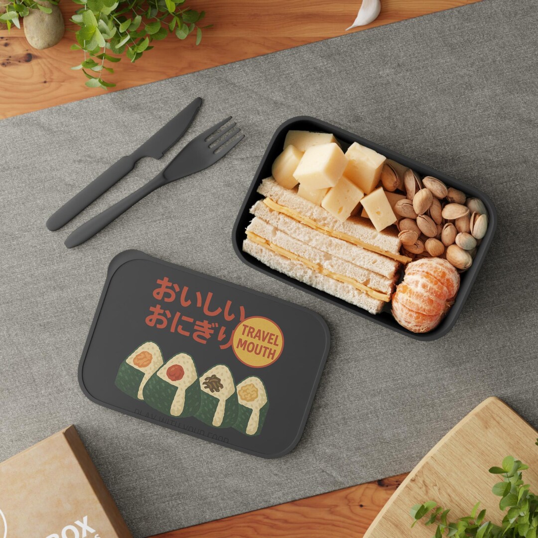 Travel Mouth Bento Box - Onigiri Lunch Container for Foodies, Meal Prep ...
