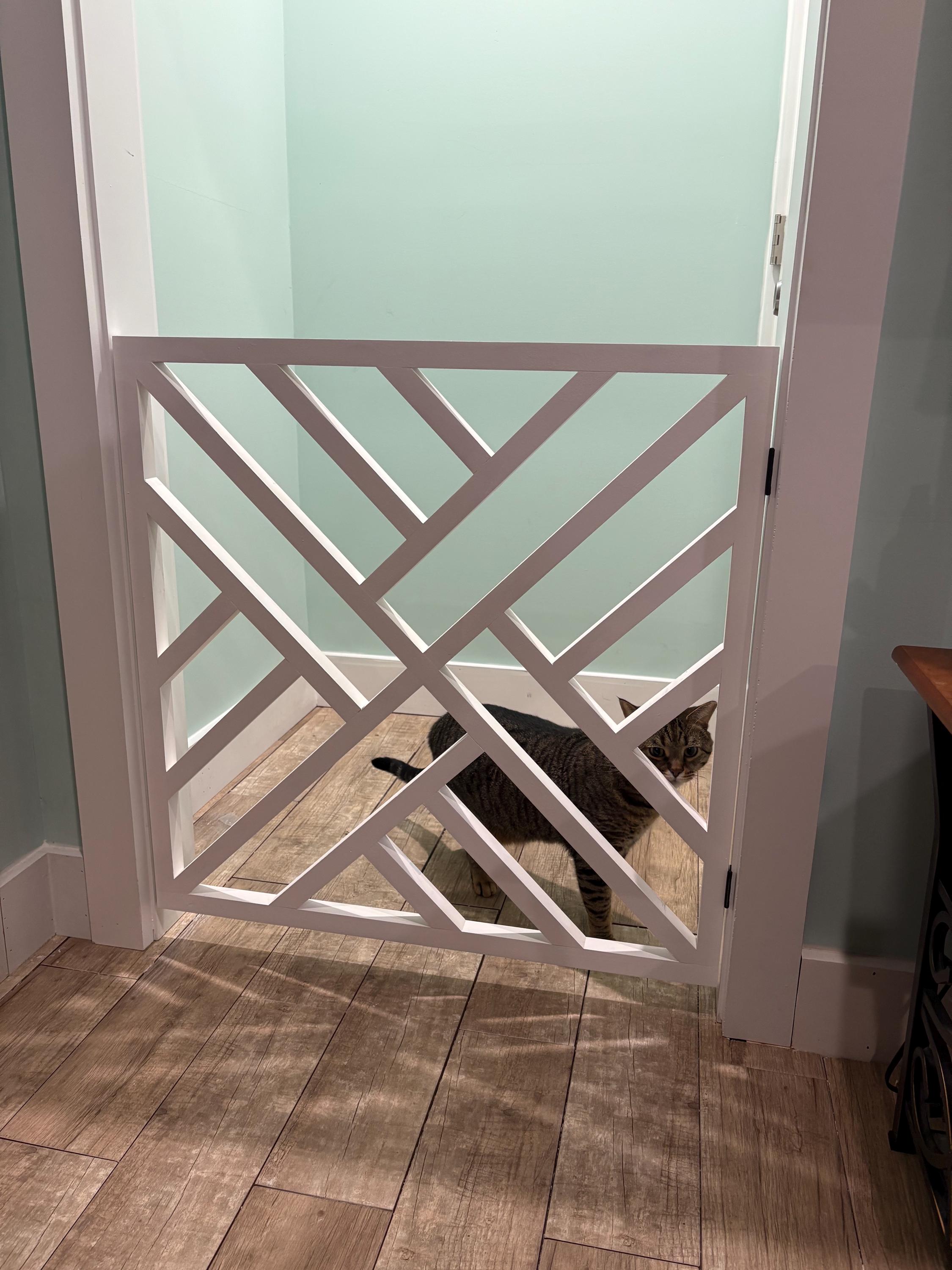 Customizable Chippendale Geometric Gate (baby Gate)(dog Door) - Etsy