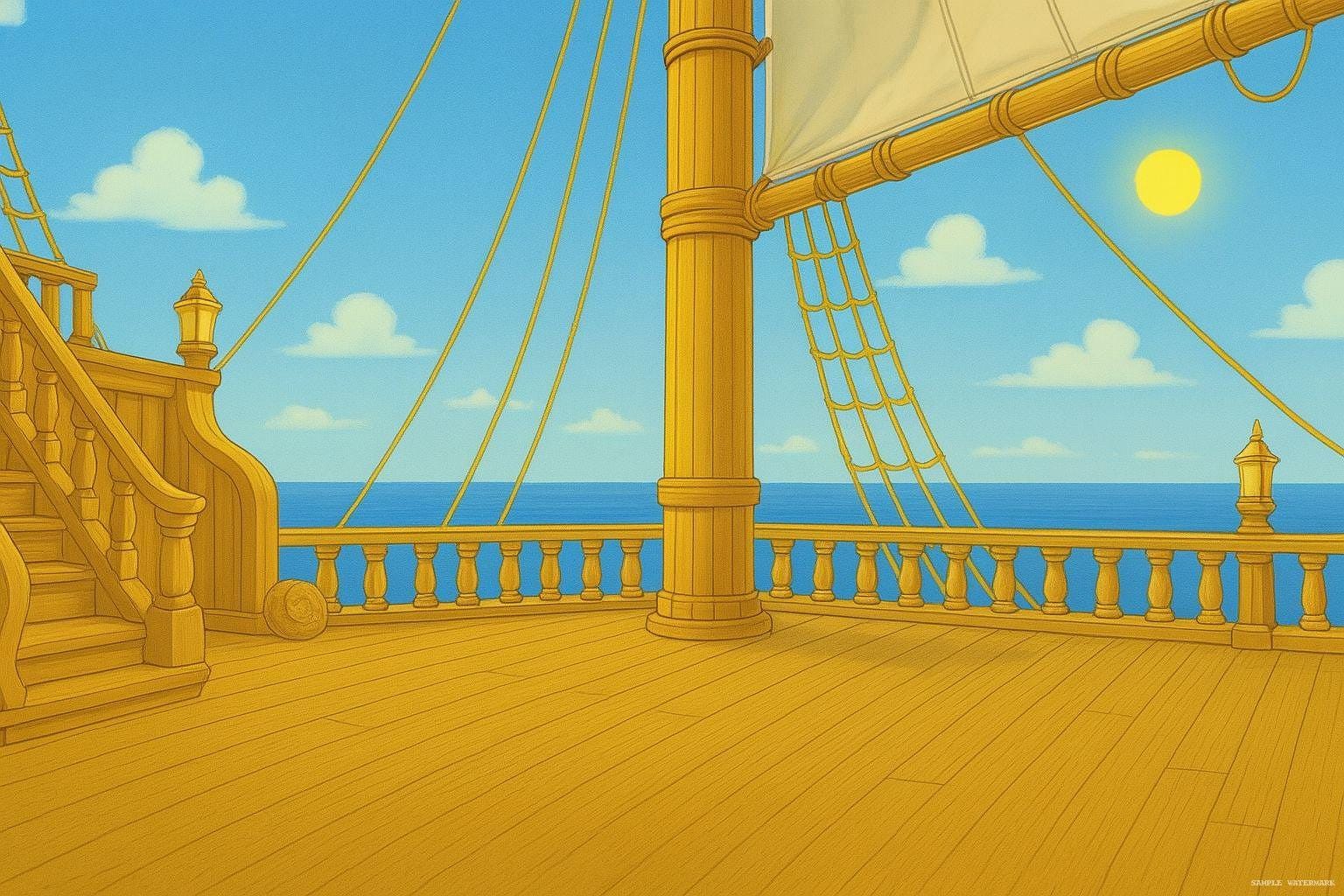 Ship Deck Projection Backdrop - Etsy