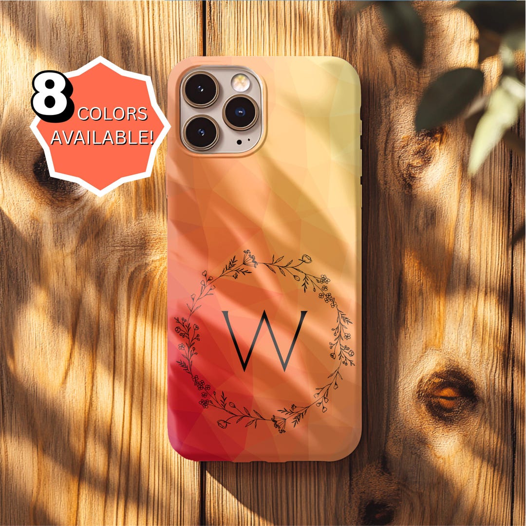Custom Monogram Phone Case, Chinoiserie Monogram on Mosaic Pattern ...