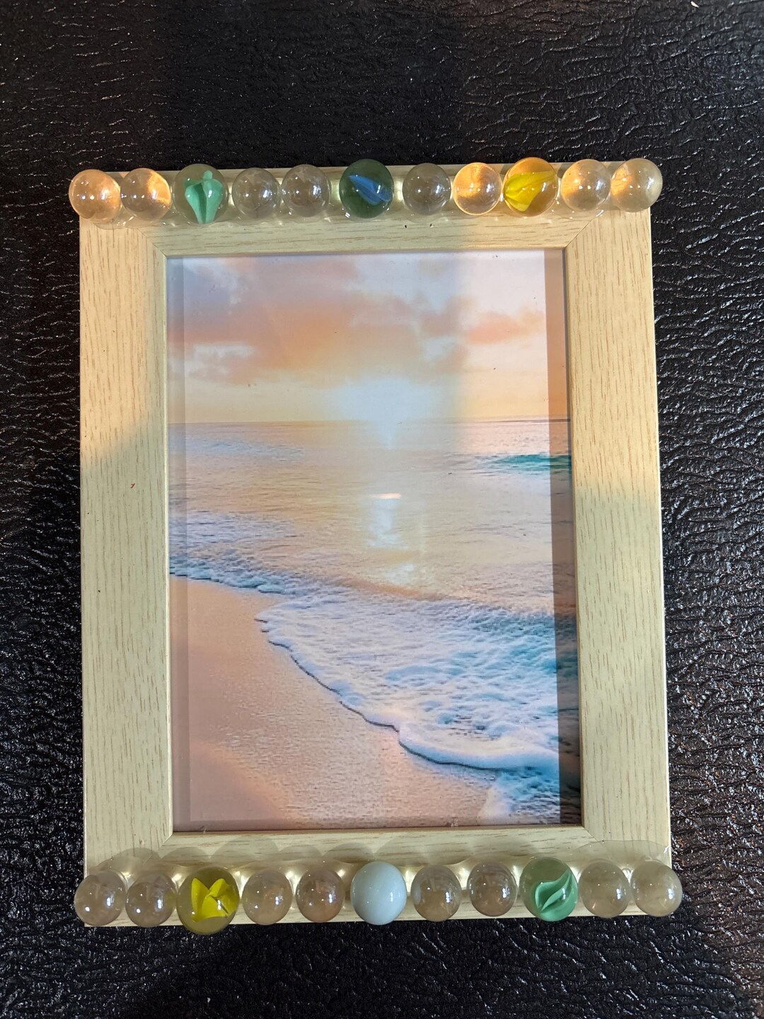 6x8 Beach Themed Picture Frame. Blond Frame Inspired by the Sea. - Etsy