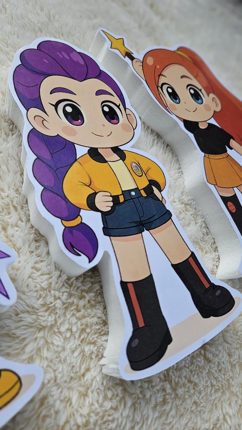 Huntrix Kpop Demon Hunter Styrofoam Cutouts - Party Decorations - Etsy