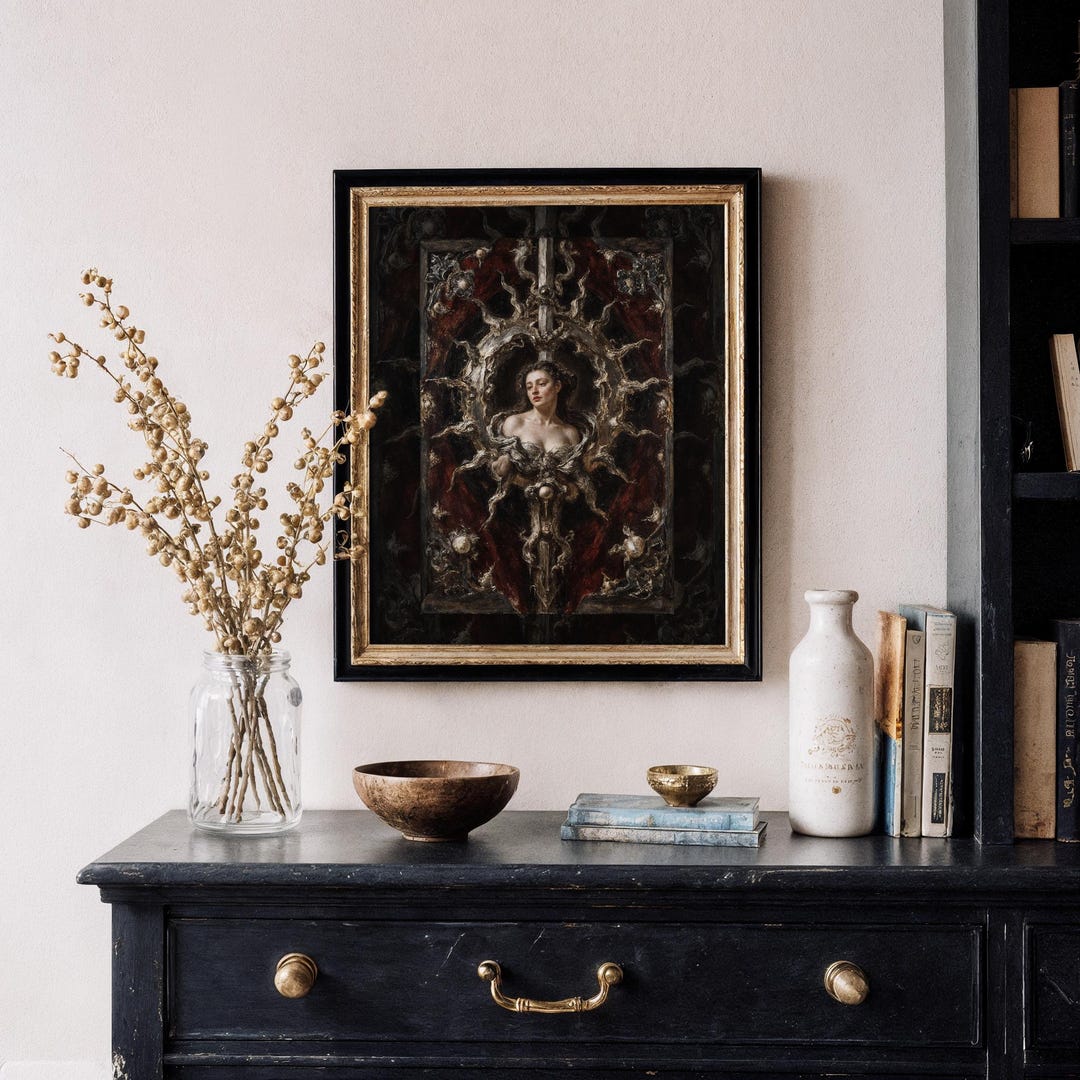Baroque Antique Portrait: 19th Century Art, Traditional & Abstract ...
