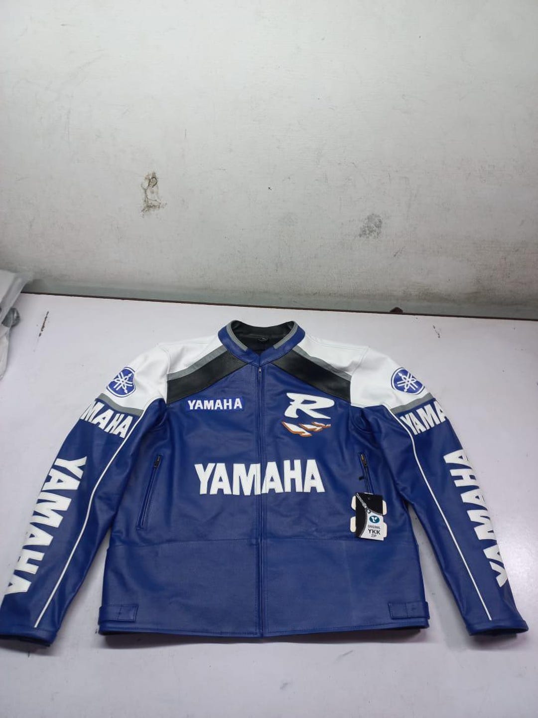 Yamaha Racing Leather Jacket | Motorcycle Biker Riding Gear for Men ...