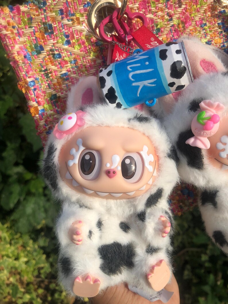Customised Cow Labubu - MOO-BUBU Custom Lamoomoo Blind Box - Etsy UK