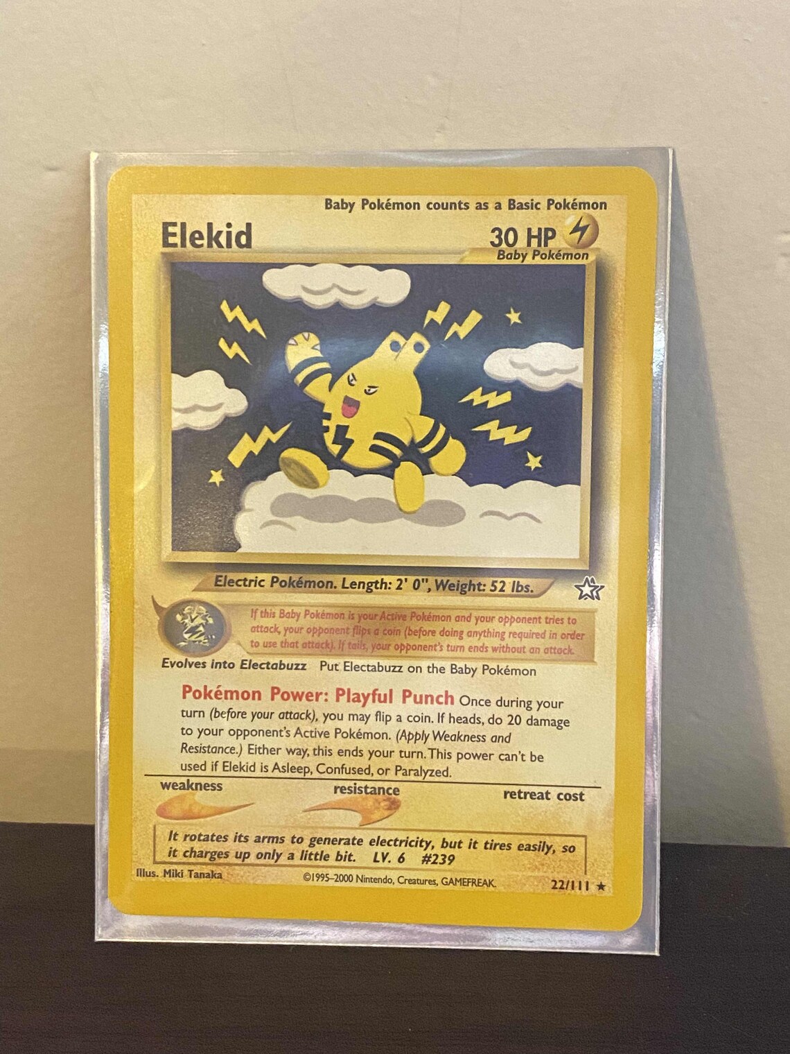 Rare Elekid Pokemon Card REAL Pokemon Card Rare Neo - Etsy