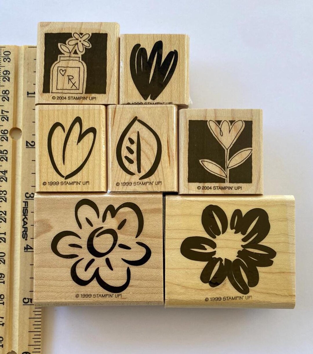 Flower Rubber Stamps, Plants and Leaves, Stampin' Up, Choose One ...