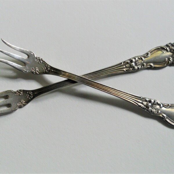 Silver Cocktail Fork - Etsy