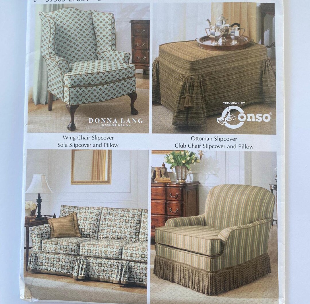 Slipcovers and Pillows Sewing Pattern, Simplicity 5383, Home Decorating ...