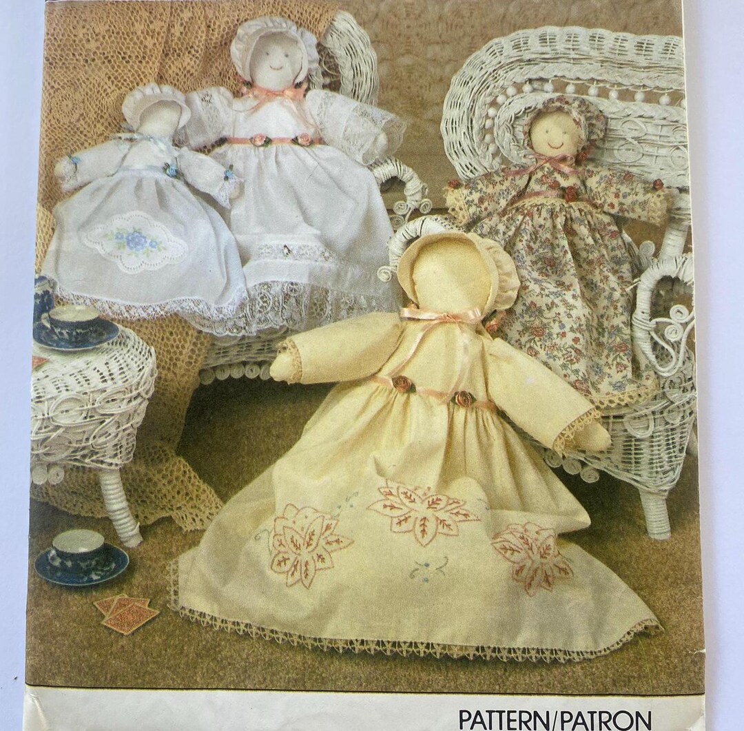 Heirloom Doll Sewing Pattern, Simplicity Crafts 9735, Vintage Style ...