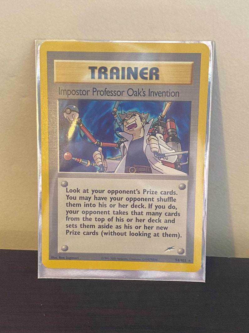 Imposter Professor Oak's Invention Pokemon Card REAL Pokemon Card Rare ...