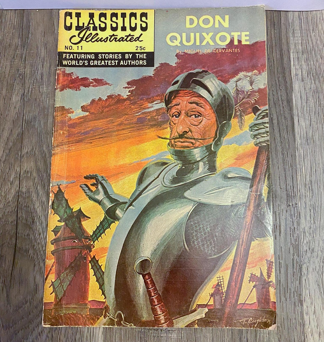 Vintage Classics Illustrated Comic, Don Quixote, 11, 1968 Reprint, Very ...