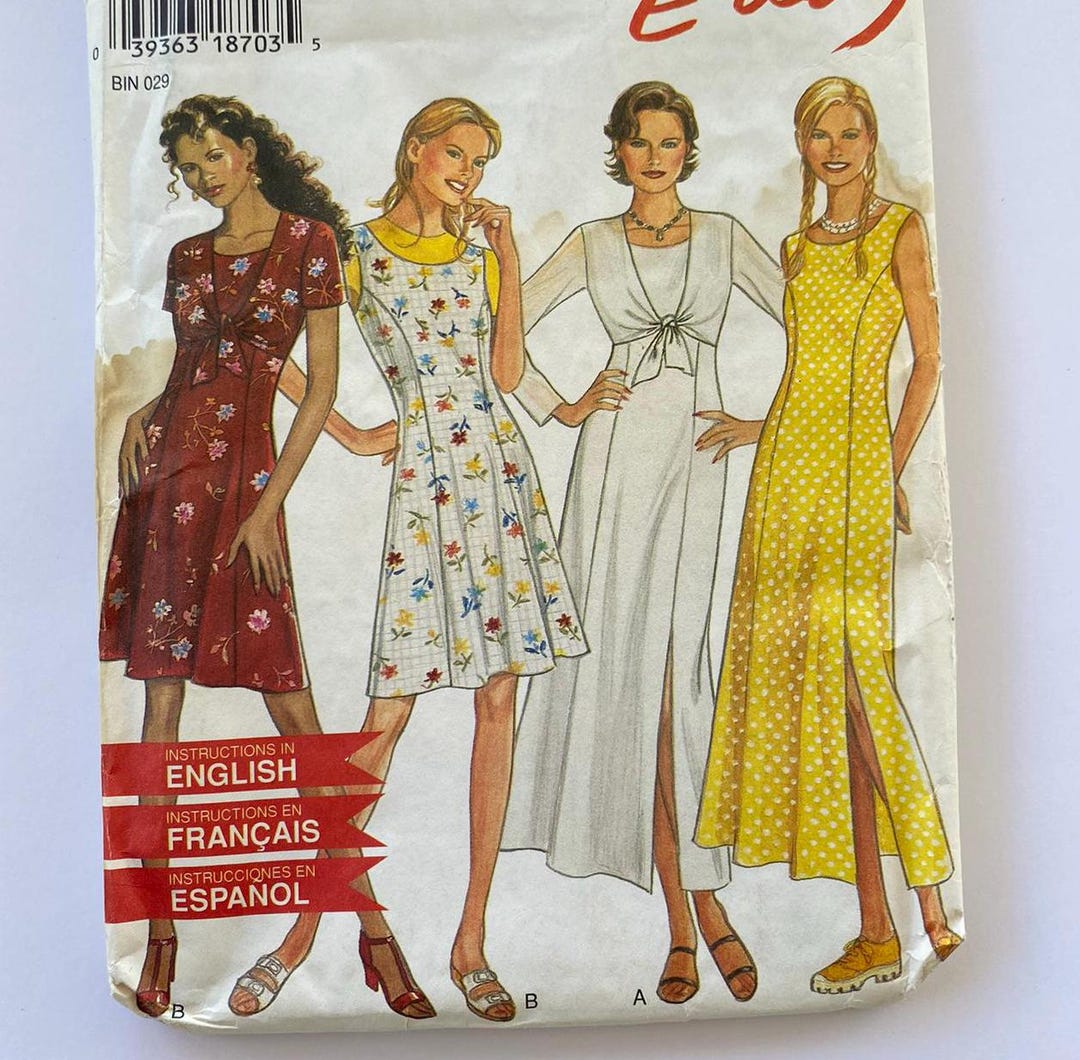 New Look 6476 Sewing Pattern, Misses' Dress in Two Lengths and Jacket ...