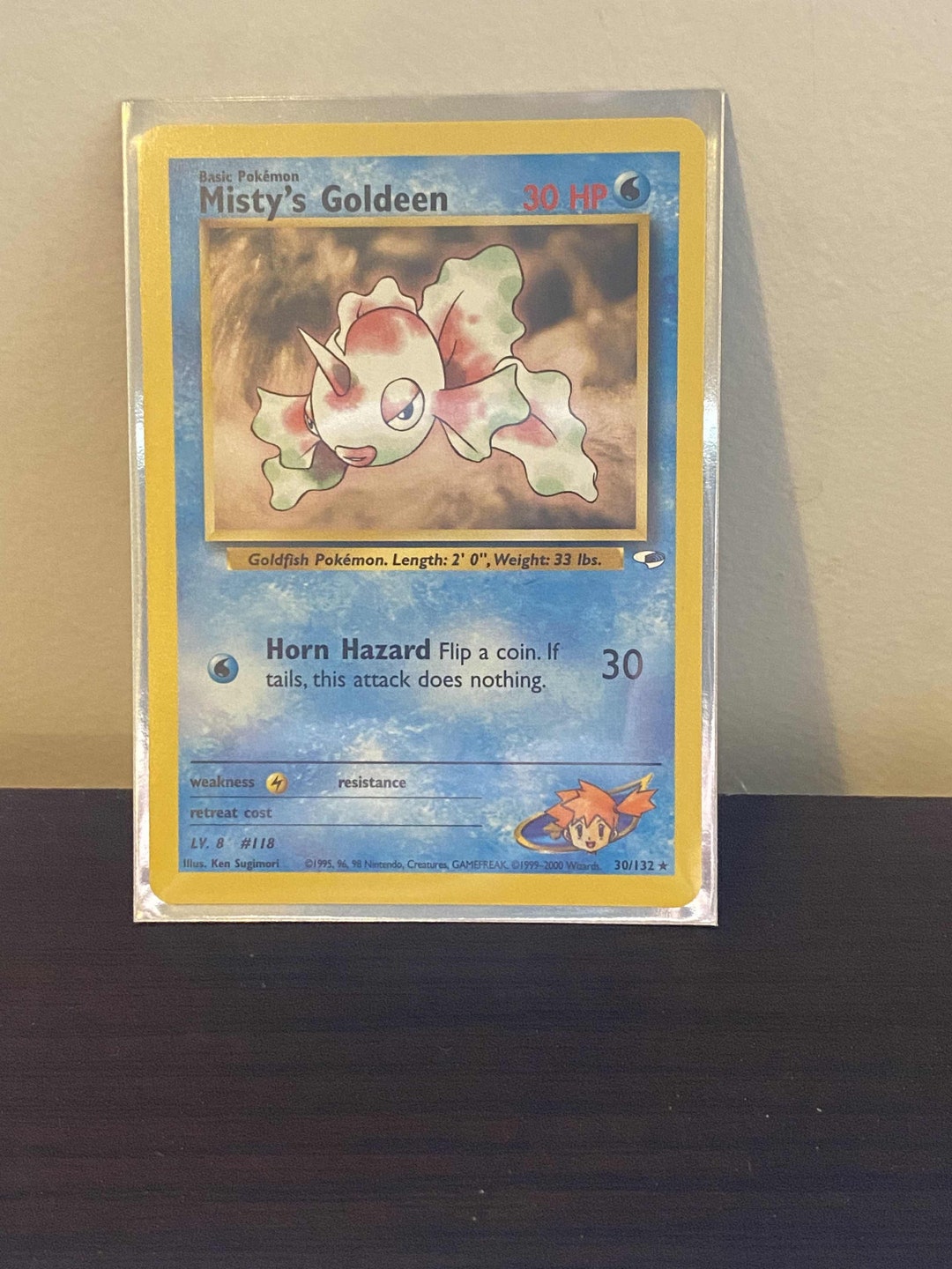 Misty's Goldeen Pokemon Card REAL Japanese Pokemon Card - Etsy