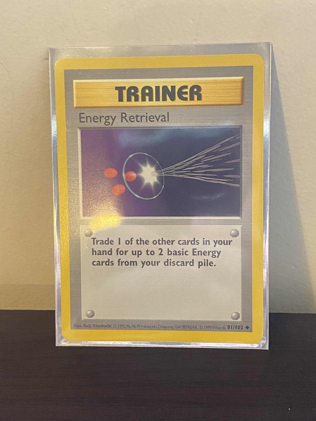 Energy Retrieval Trainer Pokemon Card - Shadowless - REAL Pokemon Card ...