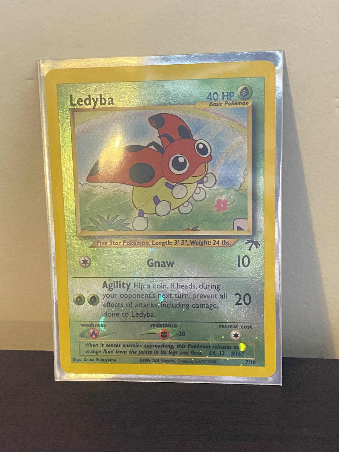 Ledyba Pokemon Card REAL Pokemon Card Southern Islands Ledyba Reverse ...