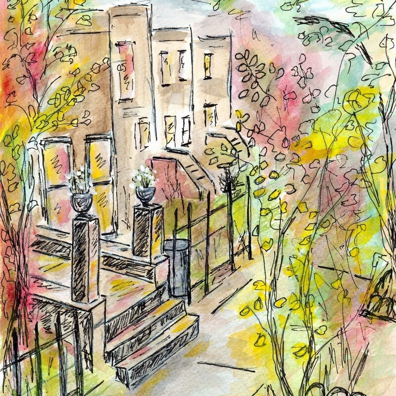 Brownstone Art - Etsy