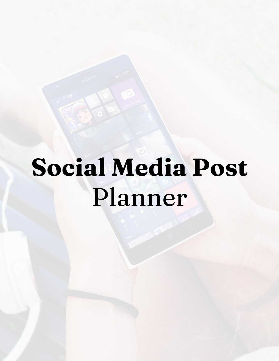 Social Media Post Planner Printable | 12 Page Content Planner ...