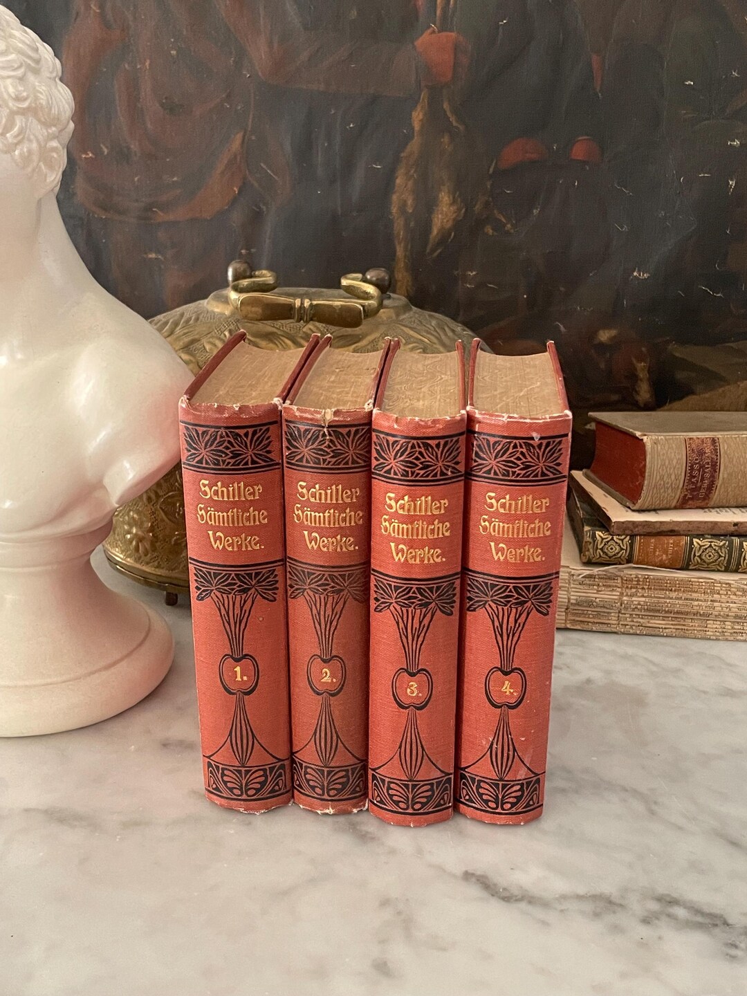 Antique German Book Set. Circa 1880. Instant Library. - Etsy