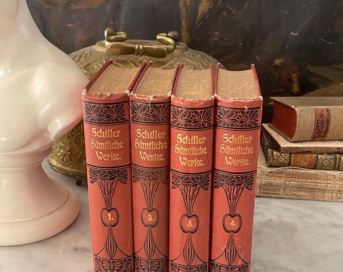 Antique German Book Set. Circa 1880. Instant Library. - Etsy