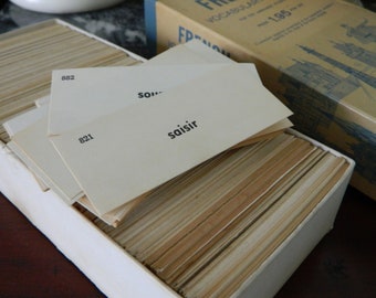 French Vocabulary Cards - Etsy
