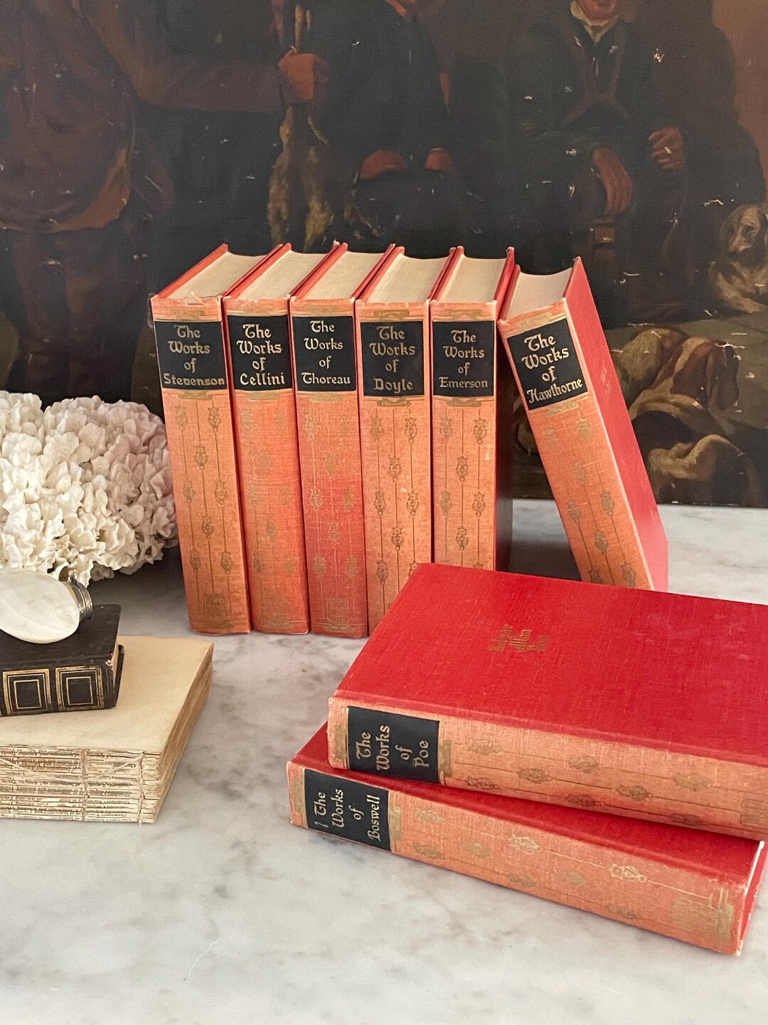 Vintage Book Set. Classic Literature Collection. Thoreau, Emerson ...