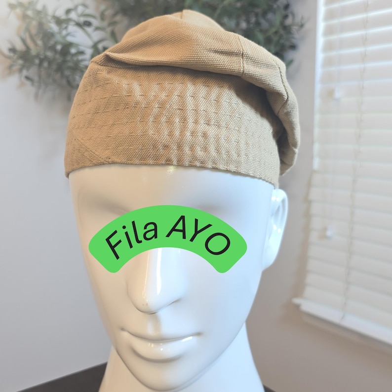 Authentic African Cap – Fila Gobi | Traditional Yoruba Hat | Handmade ...