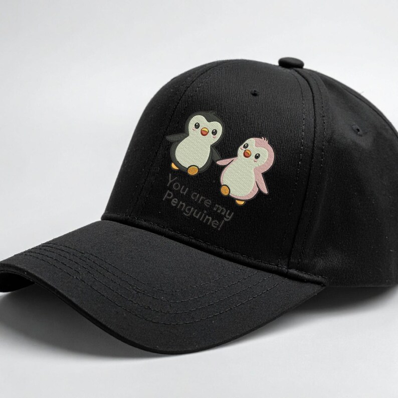 Cute Penguin Machine Embroidery Designs Winter Animal Custom Embroidery ...