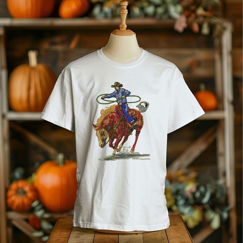 Cowboy Stickdatei Set: Western-Stiefel, Hut und Hufeisen - Etsy Schweiz