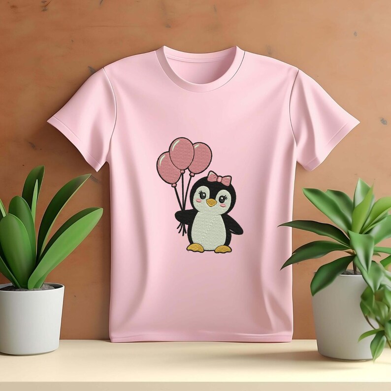 Cute Penguin Machine Embroidery Designs Winter Animal Custom Embroidery ...